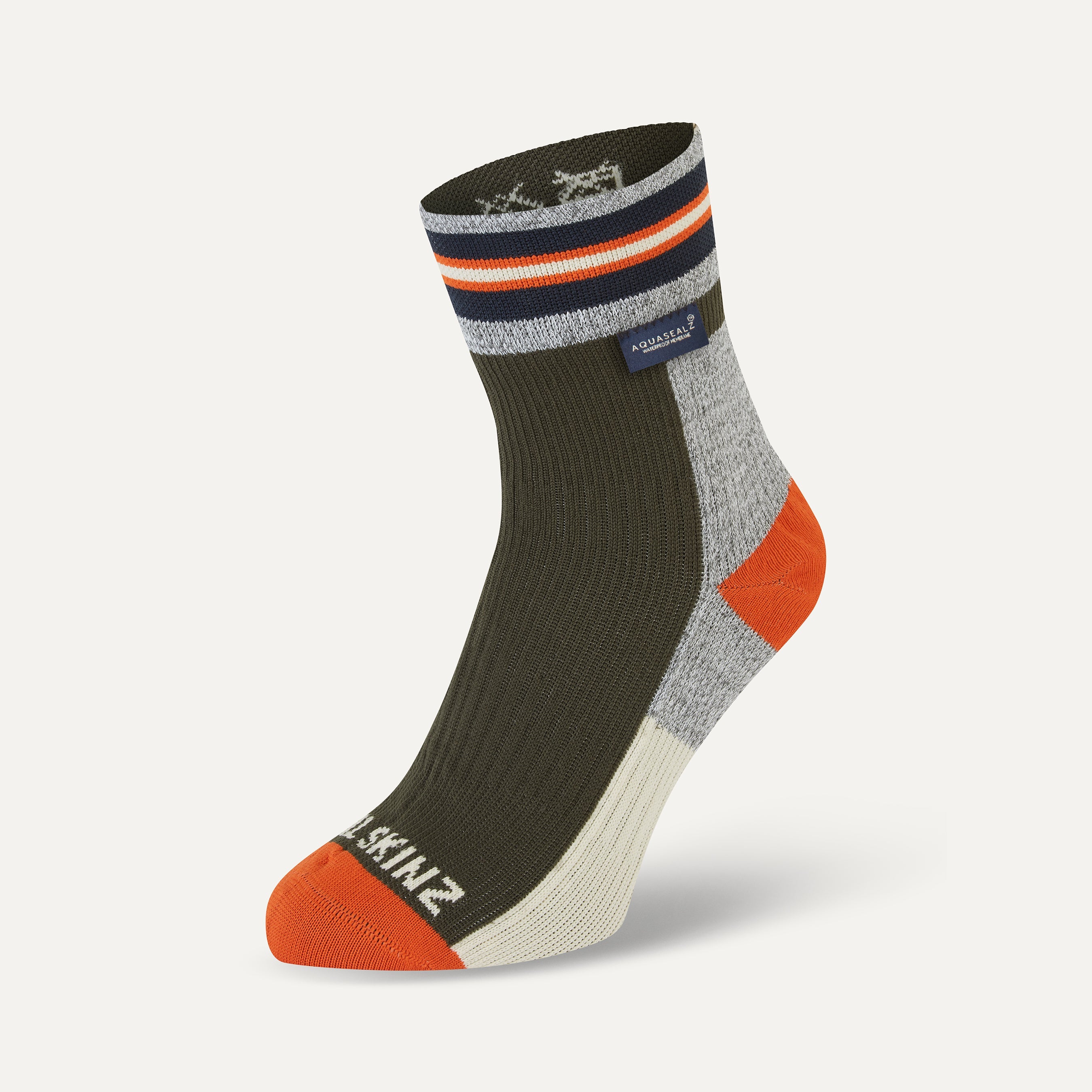 Surlingham - Waterproof All Weather Ankle Length Striped Cuff Sock ...